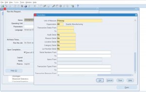 Serial Number Transaction Register Report | ORACLE APPS COMMUNITY